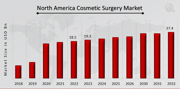 North America Cosmetic Surgery Market Size, Growth by 2034 - Trends