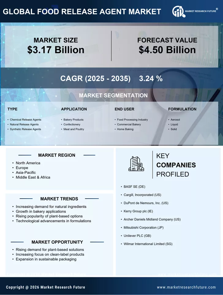 Food Release Agent Market Size, Share, Growth Report, 2035